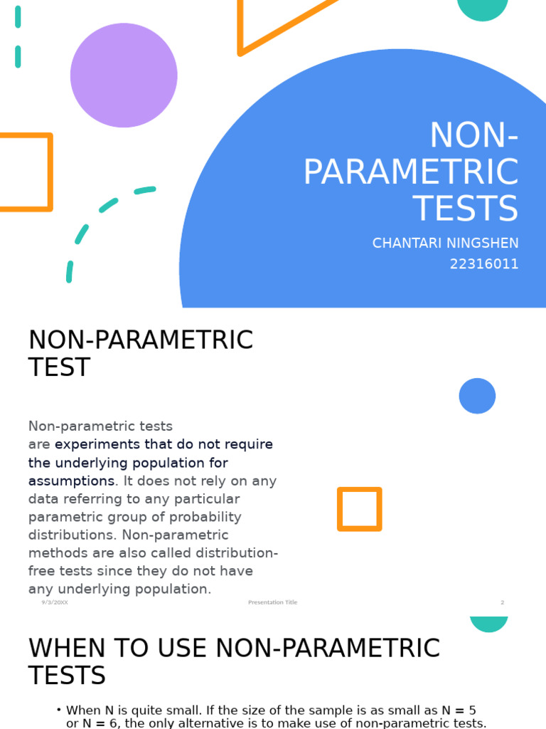 Non Parametric Tests | PDF | Statistical Hypothesis Testing ...