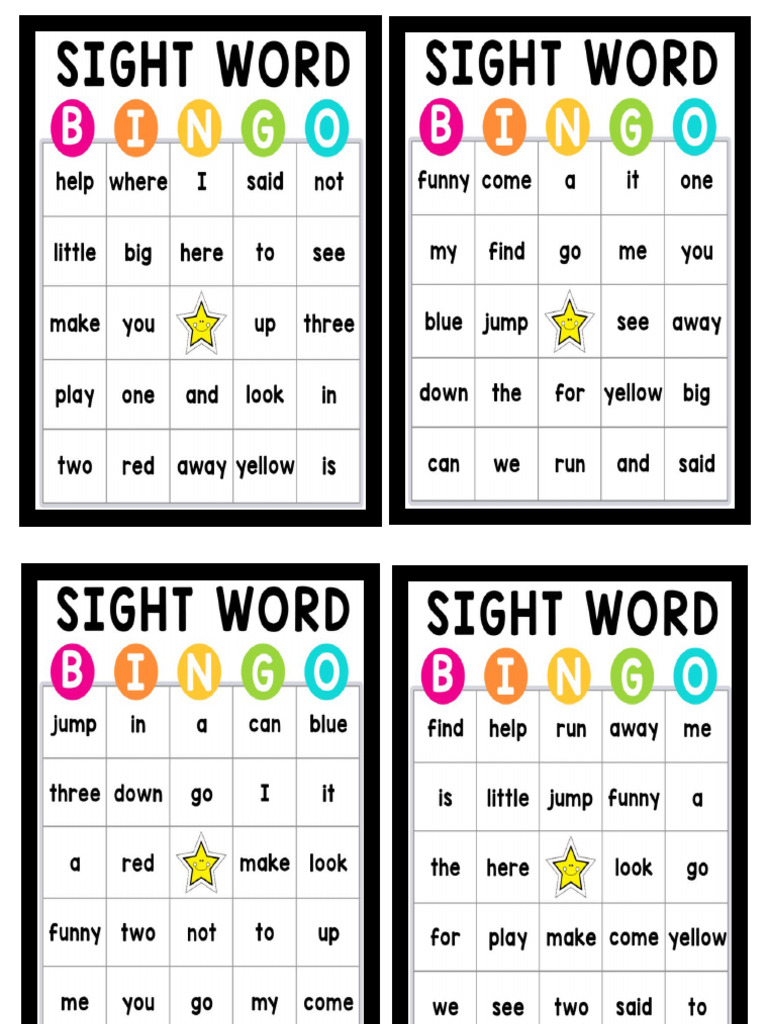BINGO english intervention | PDF