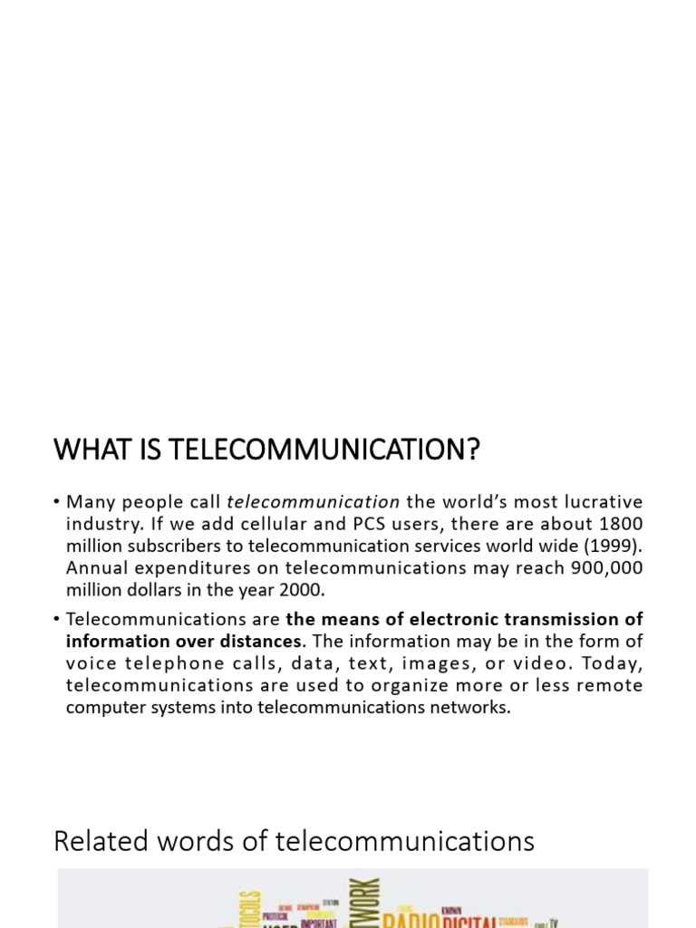 Tel Lecture 1 | PDF | Computer Network | Telecommunications