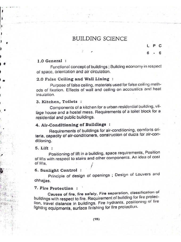 Syllabus 6th Semester (Civil) | PDF