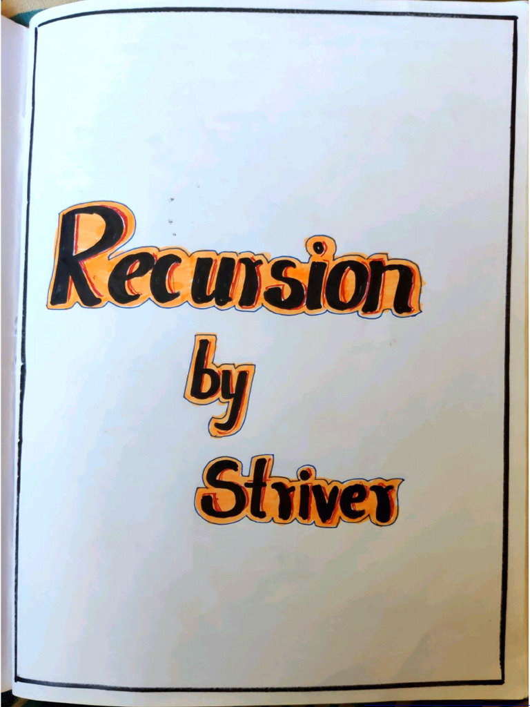 Striver Recursion Notes | PDF