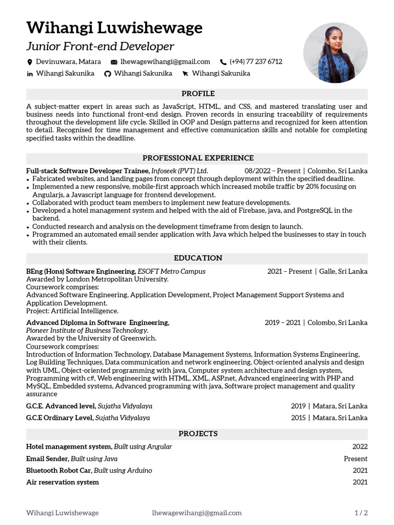 Software Engineere Sample Resume- 1 | PDF | Computer Security | Security