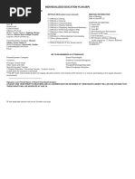Iep Deped Format | PDF | Individualized Education Program | Learning