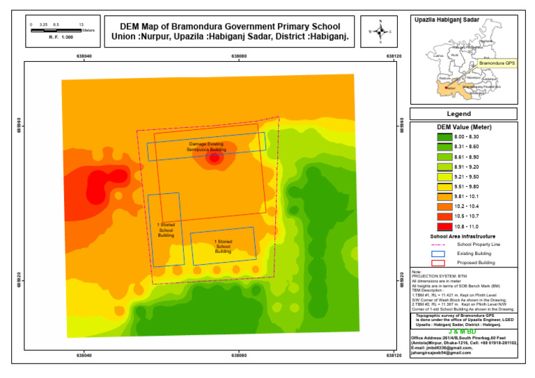 DEM Map | PDF | Geographical Technology | Geographic Data And Information