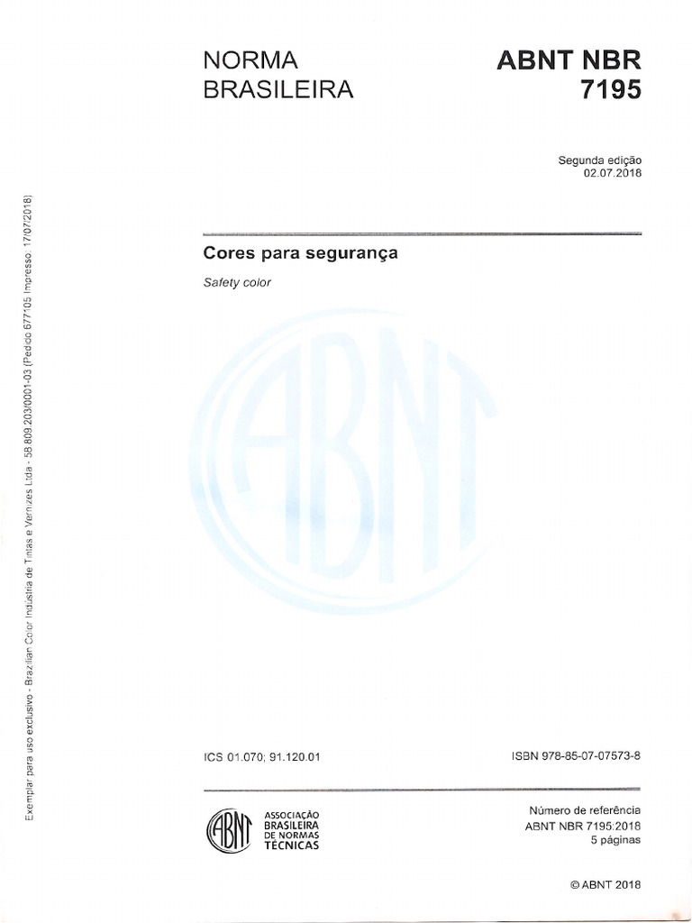 Abnt NBR 7195 | PDF