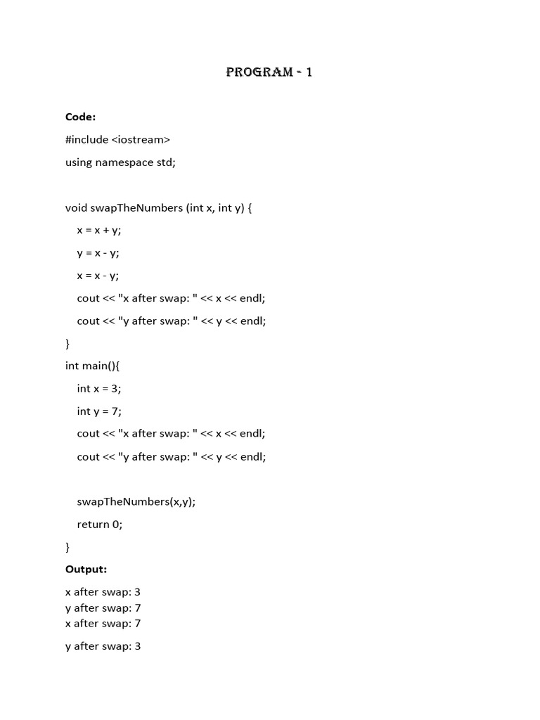 OOP's Experiments | PDF | Namespace | Computing OOP's Experiments | PDF | Namespace | Computing
