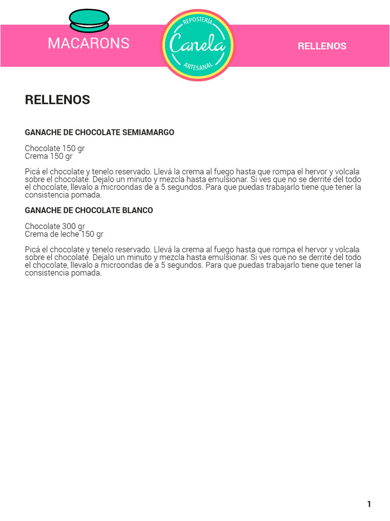 Macarons Rellenos | PDF