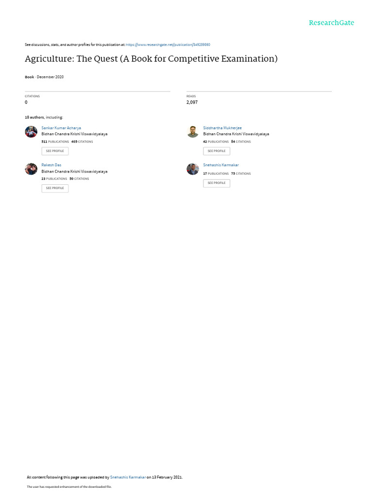 Agriculture The Quest | PDF