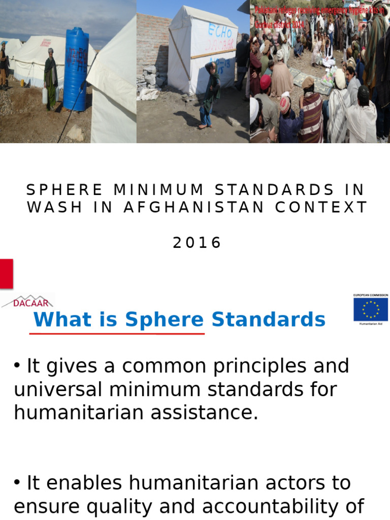 Minimum Standards in WASH | PDF | Water | Environmental Science