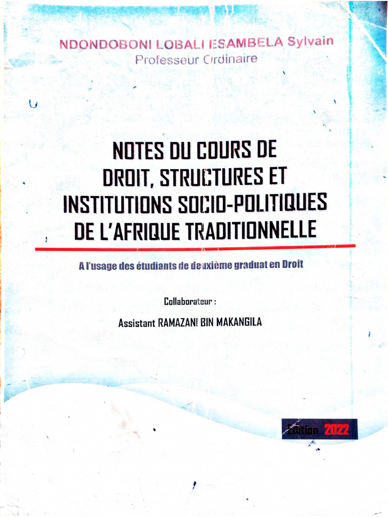 Cours Structure Traditionnelle L2 | PDF