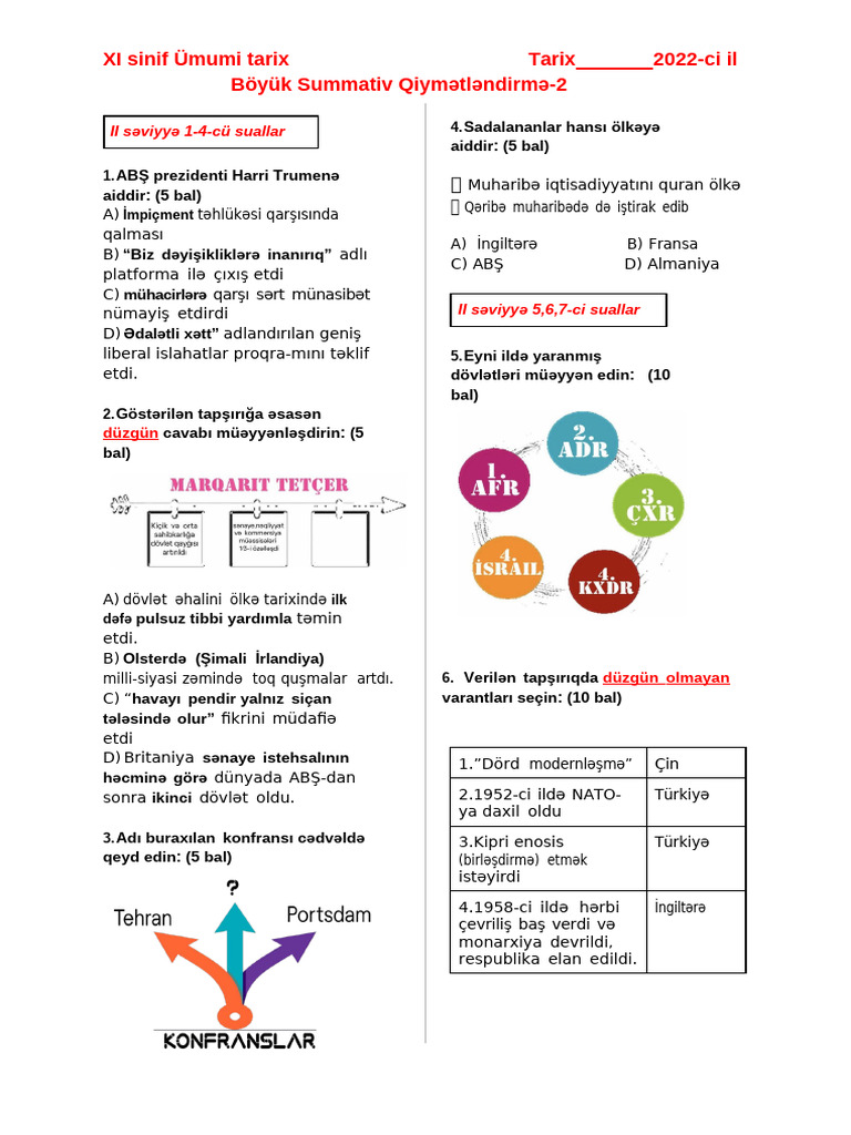 11 Ümumi Tarix .BSQ 2 | PDF