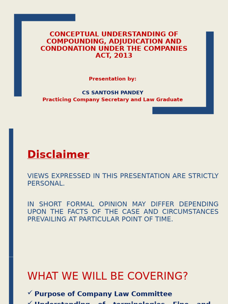 Conceptual Understanding Adjudication Compounding and Condonation 1 | PDF | Fine (Penalty) | Crimes