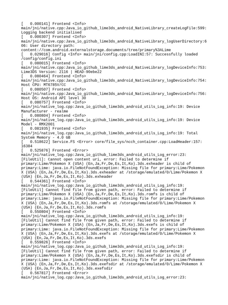 Lime3ds Log - Old | PDF | Computer Engineering | Computing