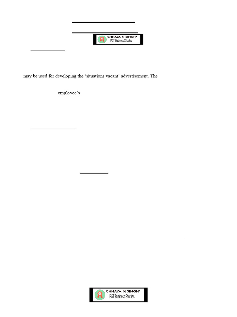 Worksheet 11 | PDF | Recruitment | Employment