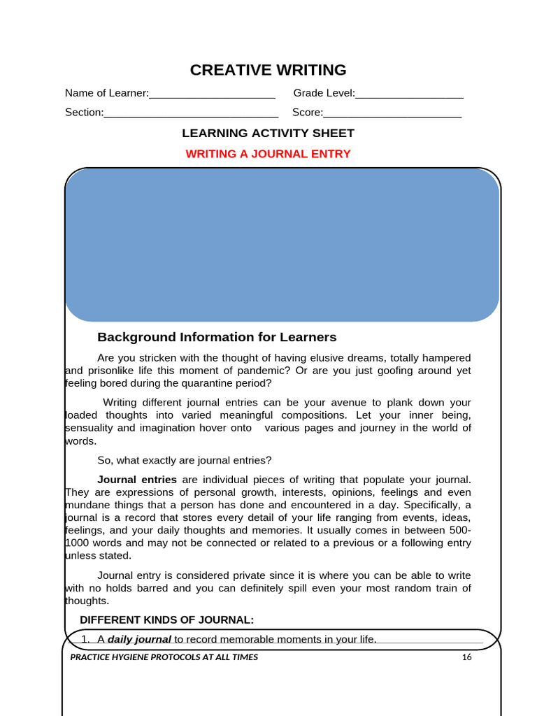 CW_Q2_LAS-2 | PDF | Dream | Learning