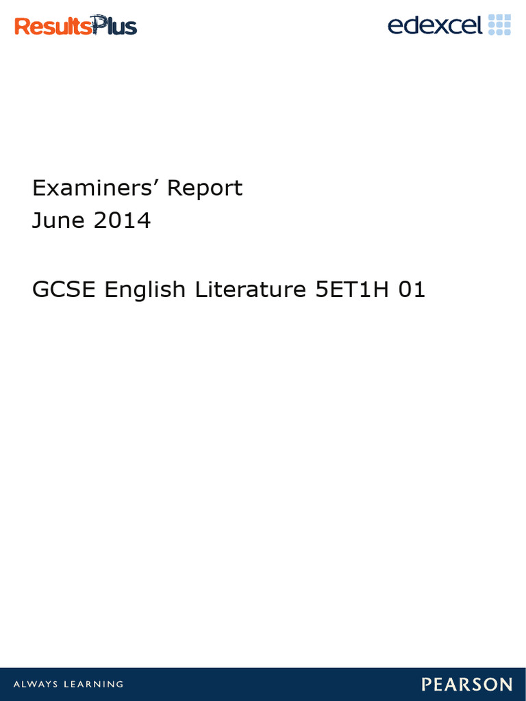 Examiner Report Unit 1H June 2014 | PDF