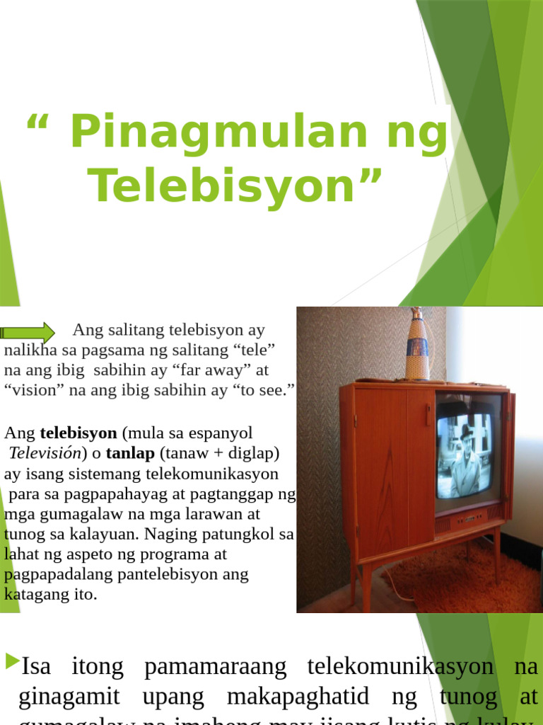 Pinagmulan NG Telebisyon | PDF