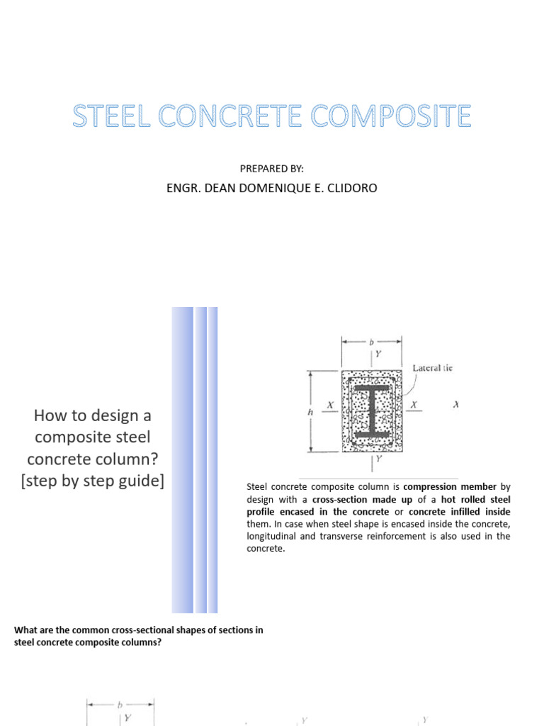 CLIDORO, DEAN DOMENIQUE _ COMPOSITE STEEL COLUMN | PDF | Concrete ...