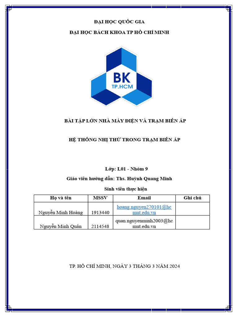 BTL - NMDvTBA - L01-Nhom 09 | PDF