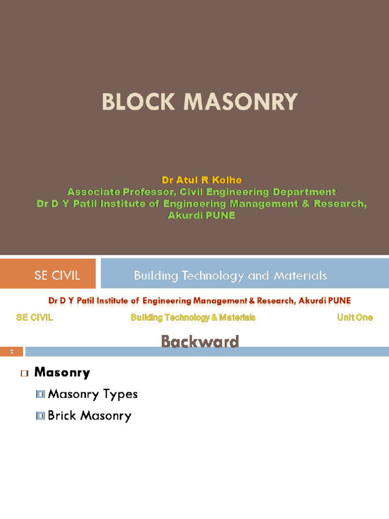 Block Masonry | PDF