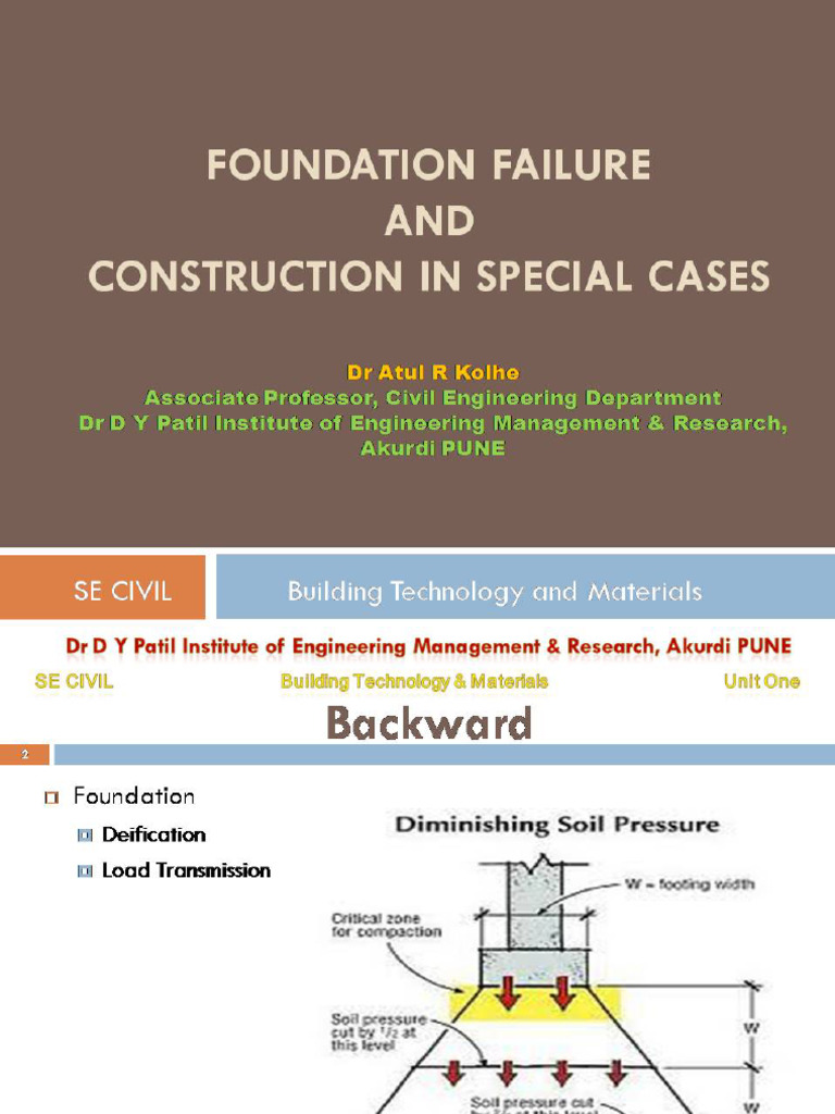 FOUNDATION FAILURE CONSTRUCTION | PDF