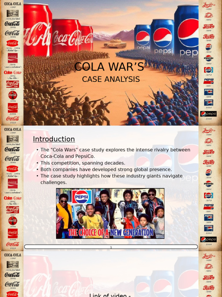 Cola War'S: Case Analysis | PDF | Coca Cola | Pepsi
