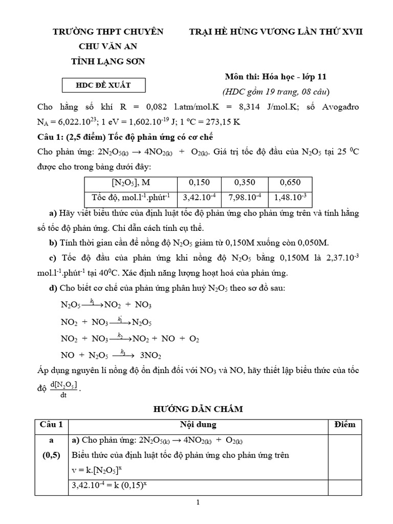 CVA - L NG SƠN - Hoá 11 | PDF