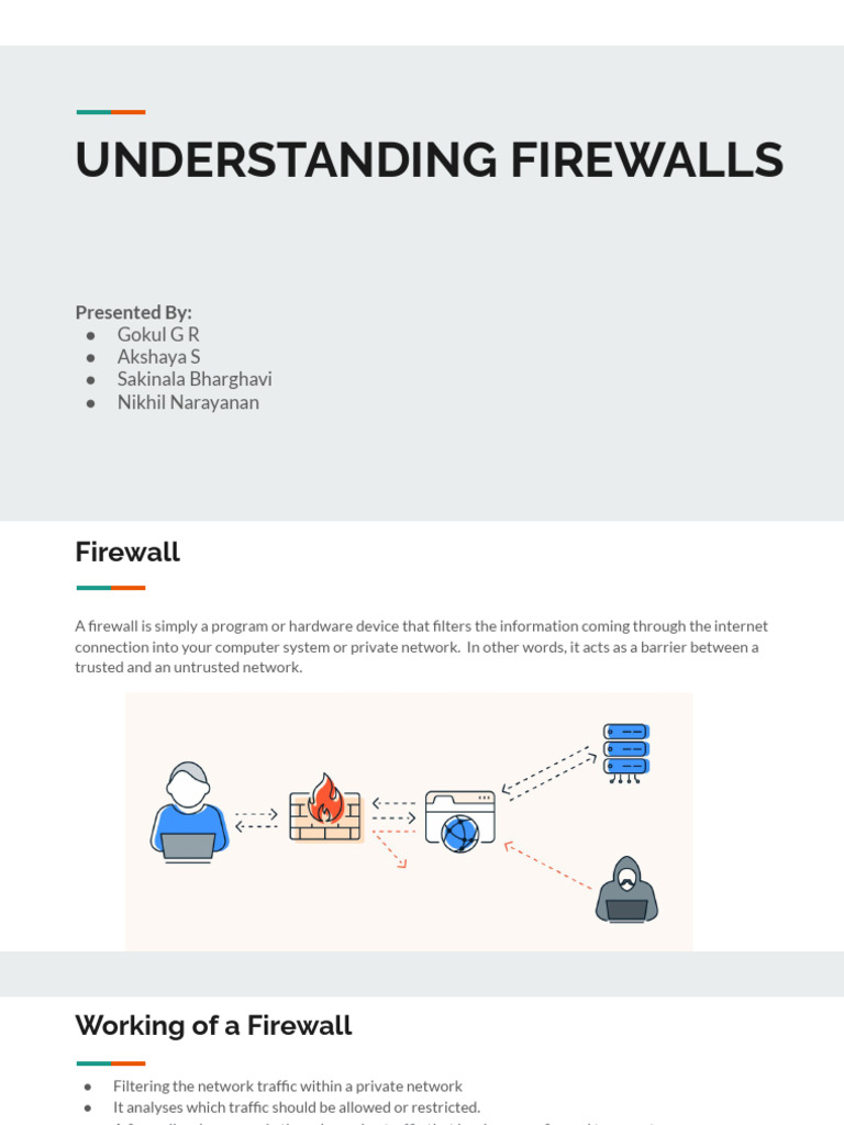 Understanding Firewalls | PDF | Firewall (Computing) | Computer Network