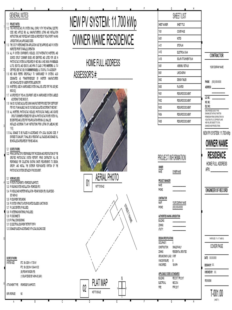 Residential PV Design Example | PDF | Photovoltaic System | Photovoltaics