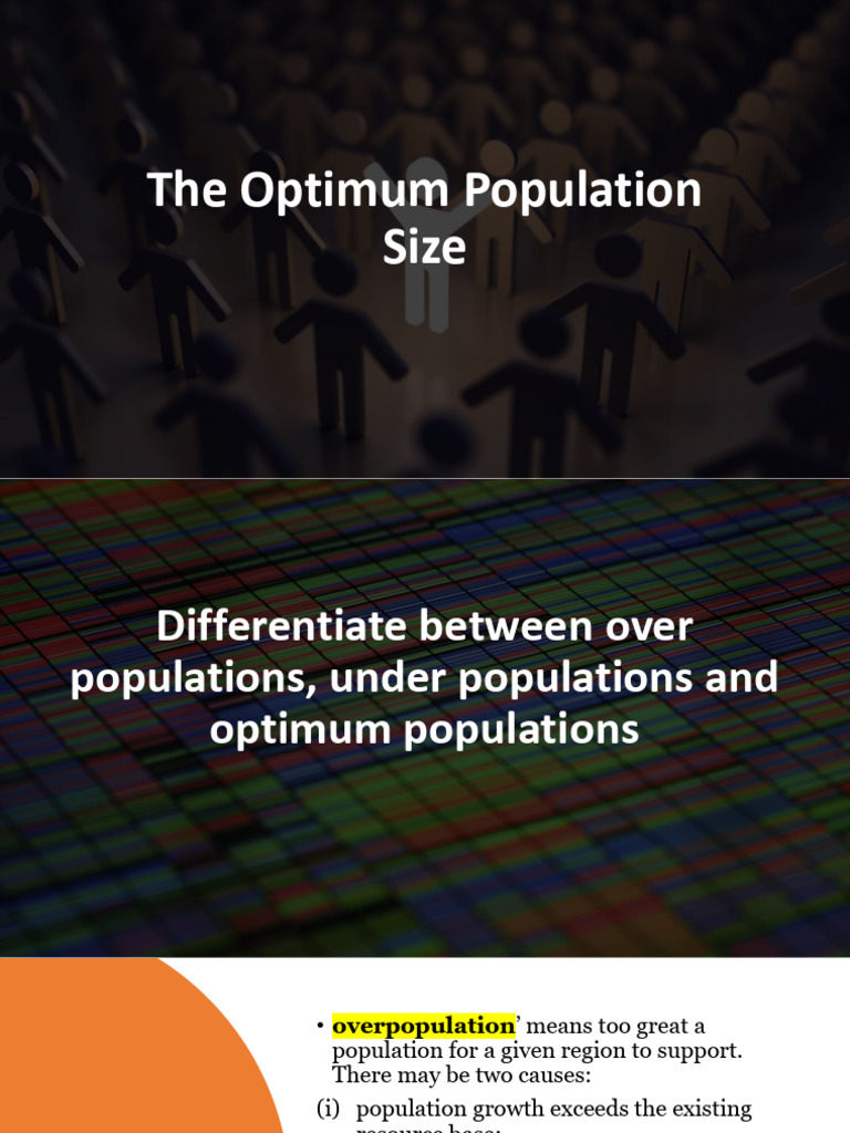 Understanding Optimum Population Size | PDF | Capital (Economics ...