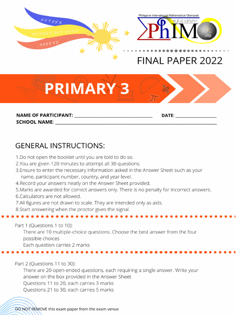 PhiMO Finals-2022-P3 | PDF
