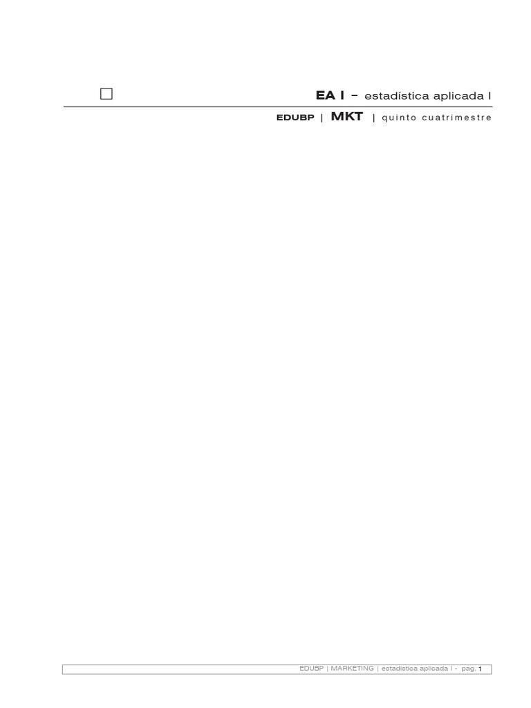 EAI libro resumen | PDF | Muestreo (Estadísticas) | Probabilidad