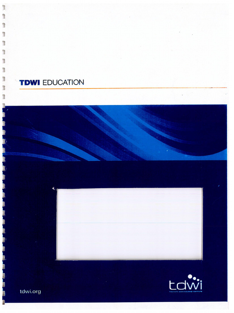 TDWI Advanced Data Modeling Techniques | PDF