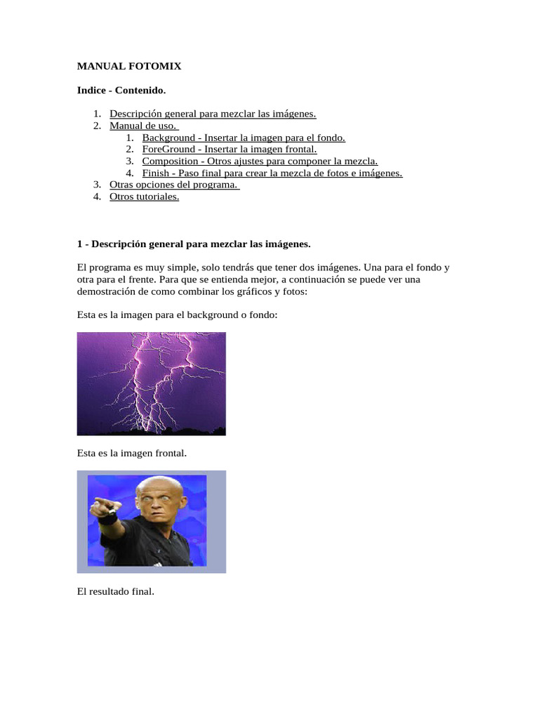 Manual Fotomix | PDF | Software | Imagen
