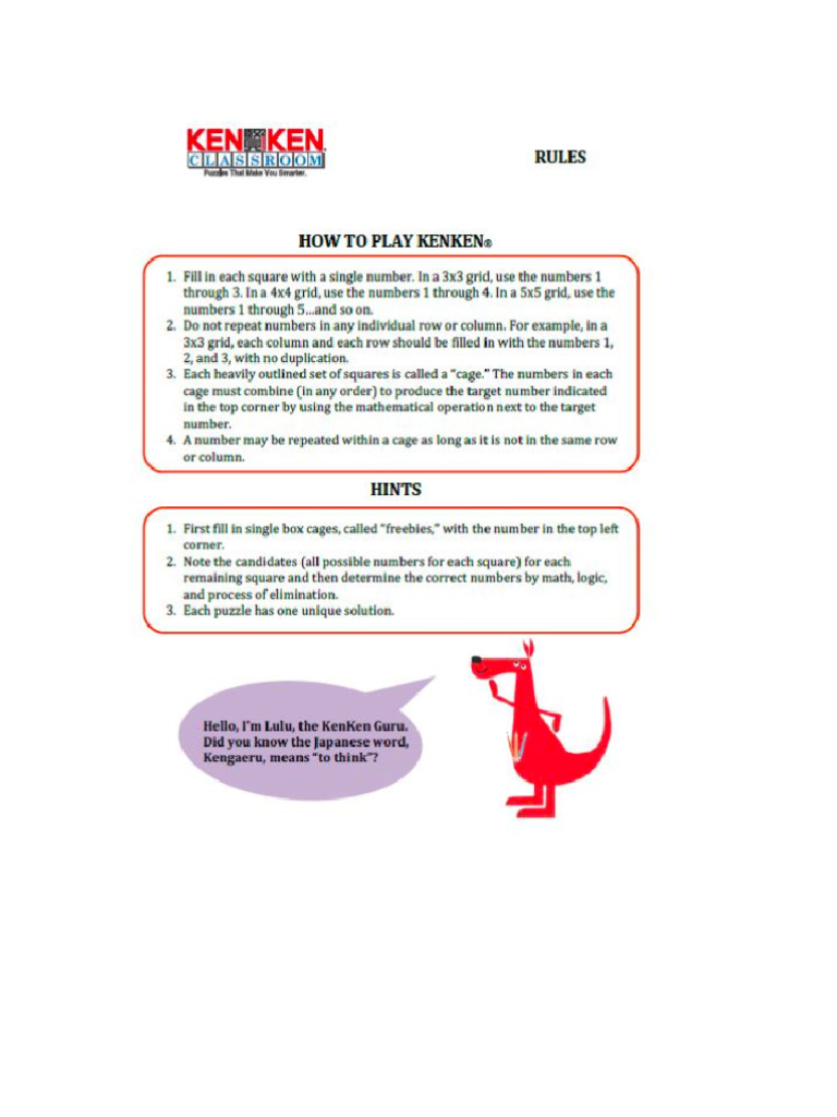 Answer Ken Ken | PDF