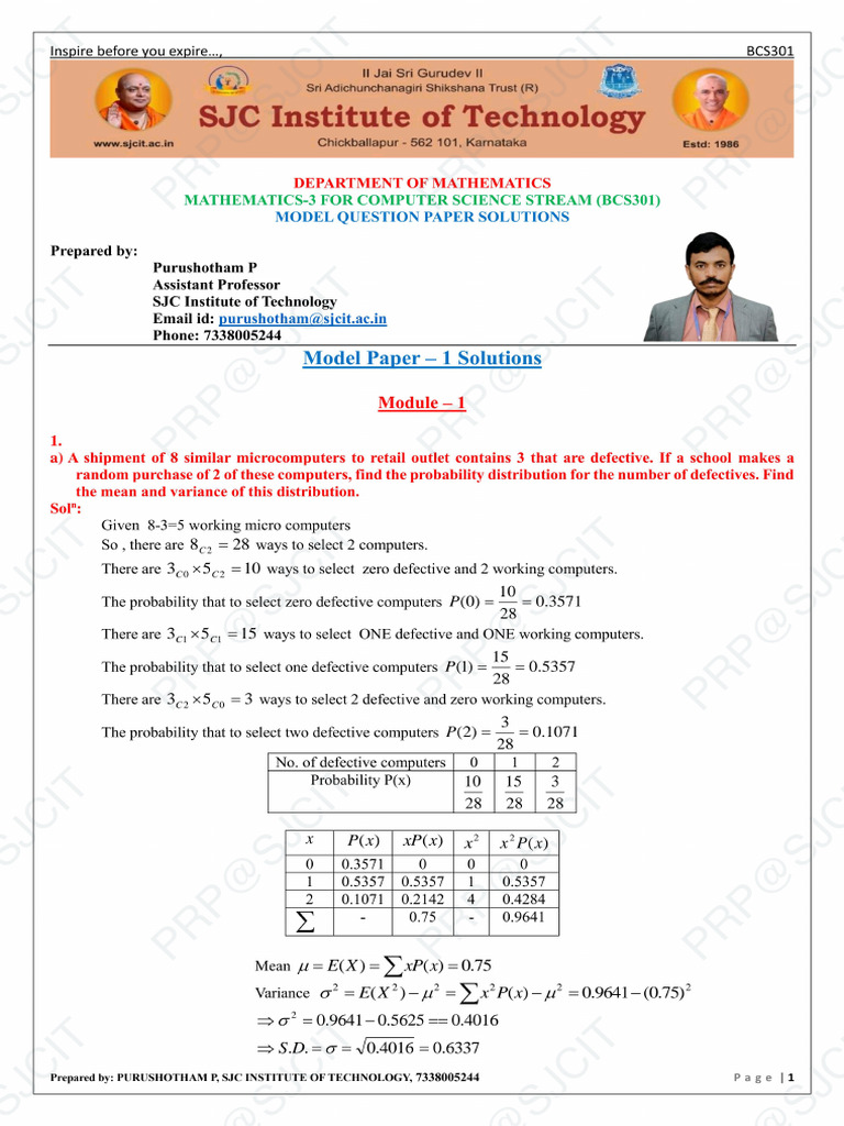 Bcs301 QSP Solutions | PDF