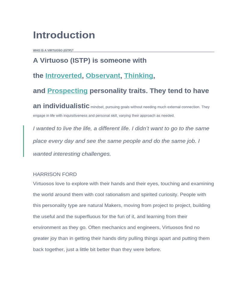 Explorers 16personalities | PDF | Intimate Relationships | Experience