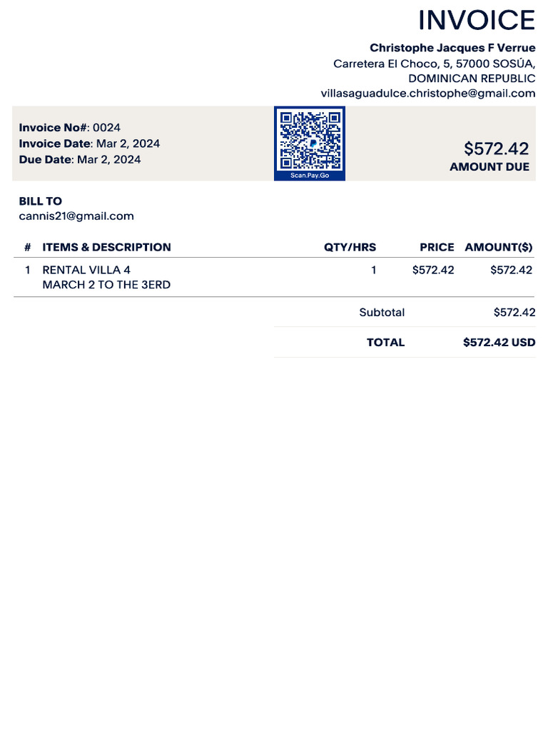 Invoice - 0024 | PDF