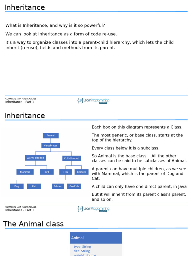 Slides OOP Part 1 Inheritance Inheritance Part 1 | PDF | Inheritance ... Slides OOP Part 1 Inheritance Inheritance Part 1 | PDF | Inheritance ...