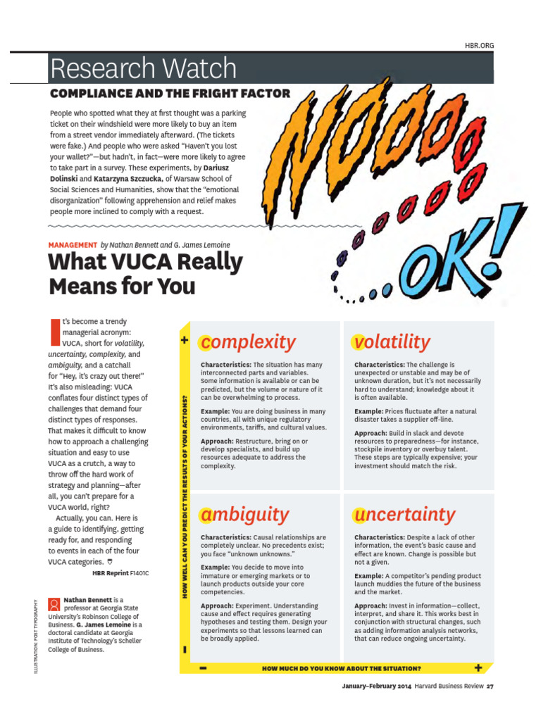 01 BL 1-3 VUCA Consolidated | PDF | Leadership | Information