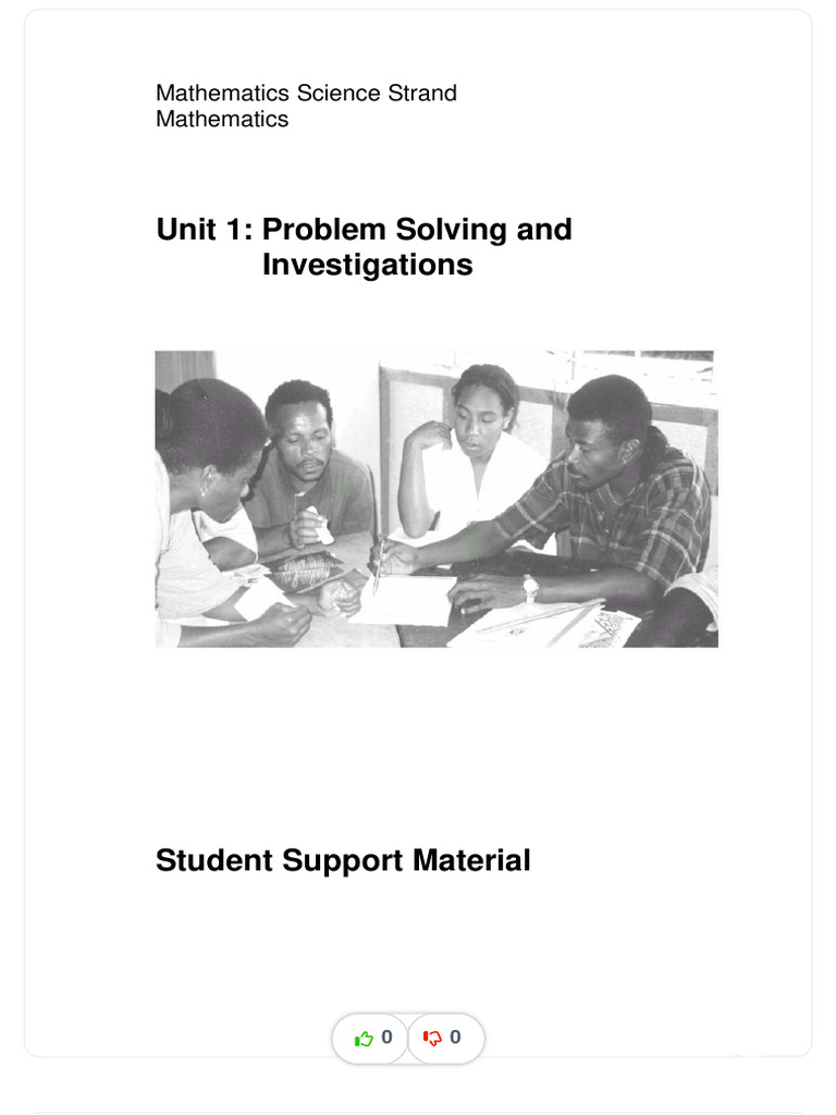 Problem Solving Mathematical Investigation and Modelling | PDF | Mathematics | Learning