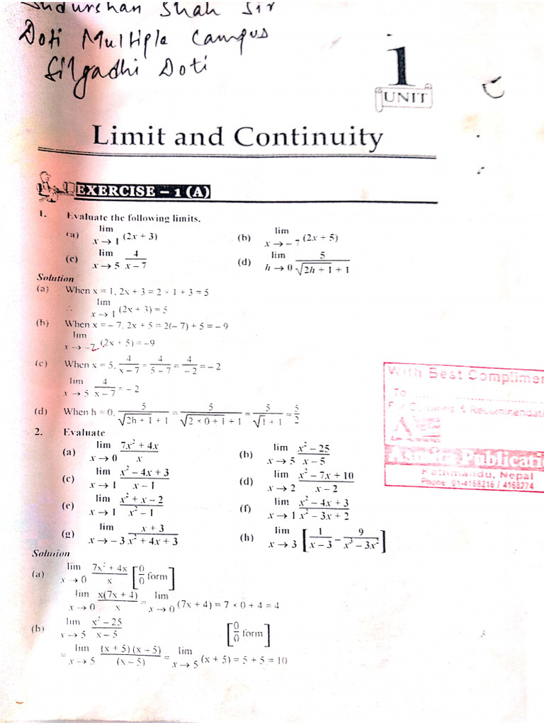 Maths Solution Book | PDF