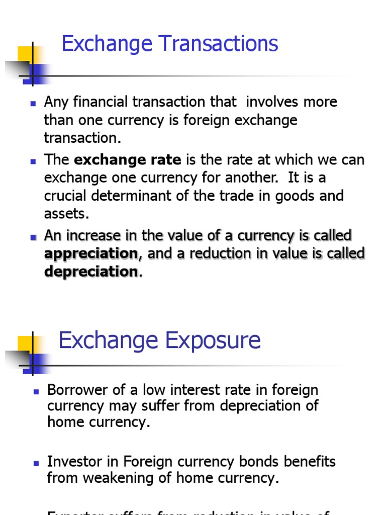 Understanding Foreign Exchange Transactions | PDF | Exchange Rate ...