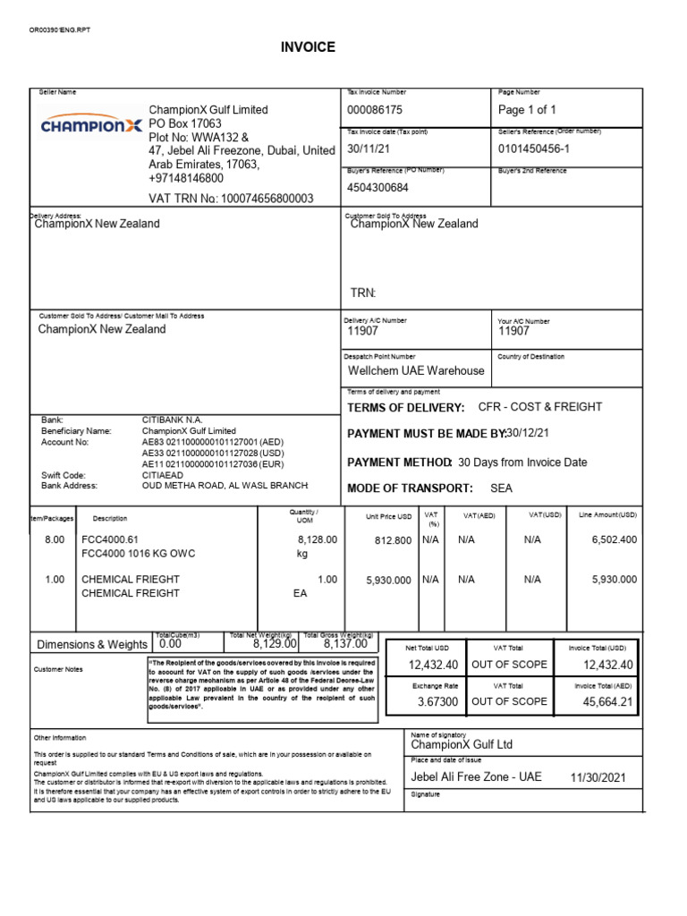 Invoice 000086175 | PDF | Value Added Tax | Invoice