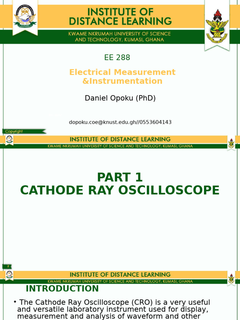 UNIT 7 CRO and SPectrum Analyzers | PDF | Phase (Waves) | Vacuum Tube