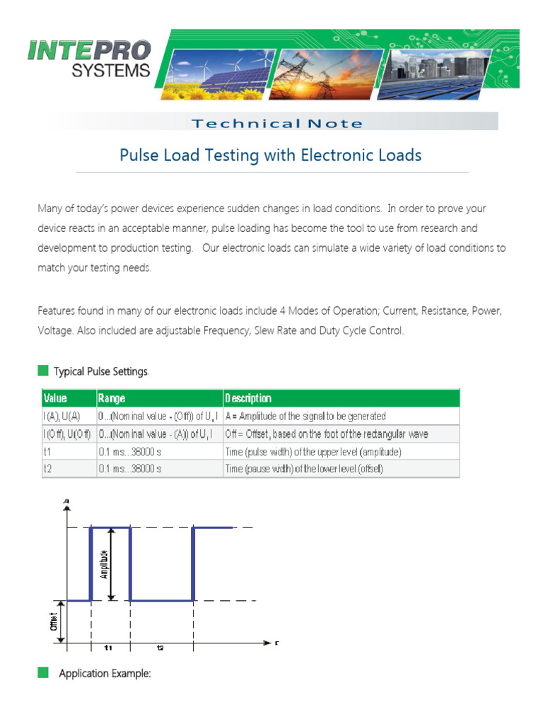 Pulse Loading Test - Technote Ver 1.2 | PDF | Power Supply | Electronics