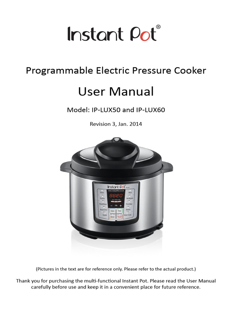 iNSTANT POT | PDF | Pressure Cooking | Slow Cooker