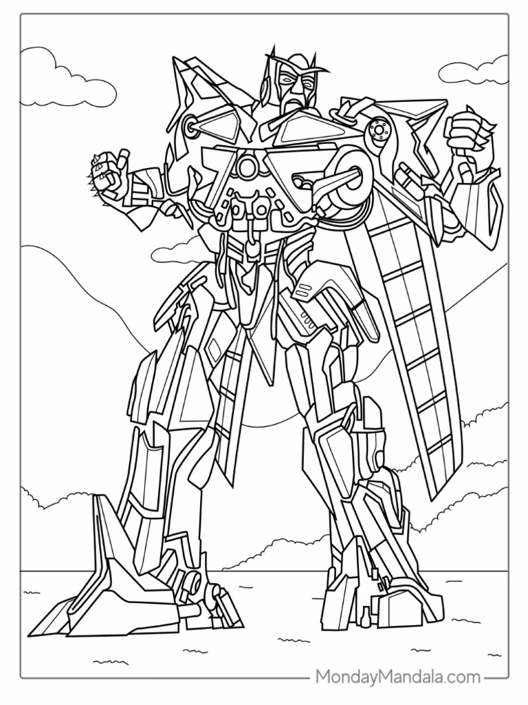 Sentinel Prime Decepticon Coloring Page | PDF