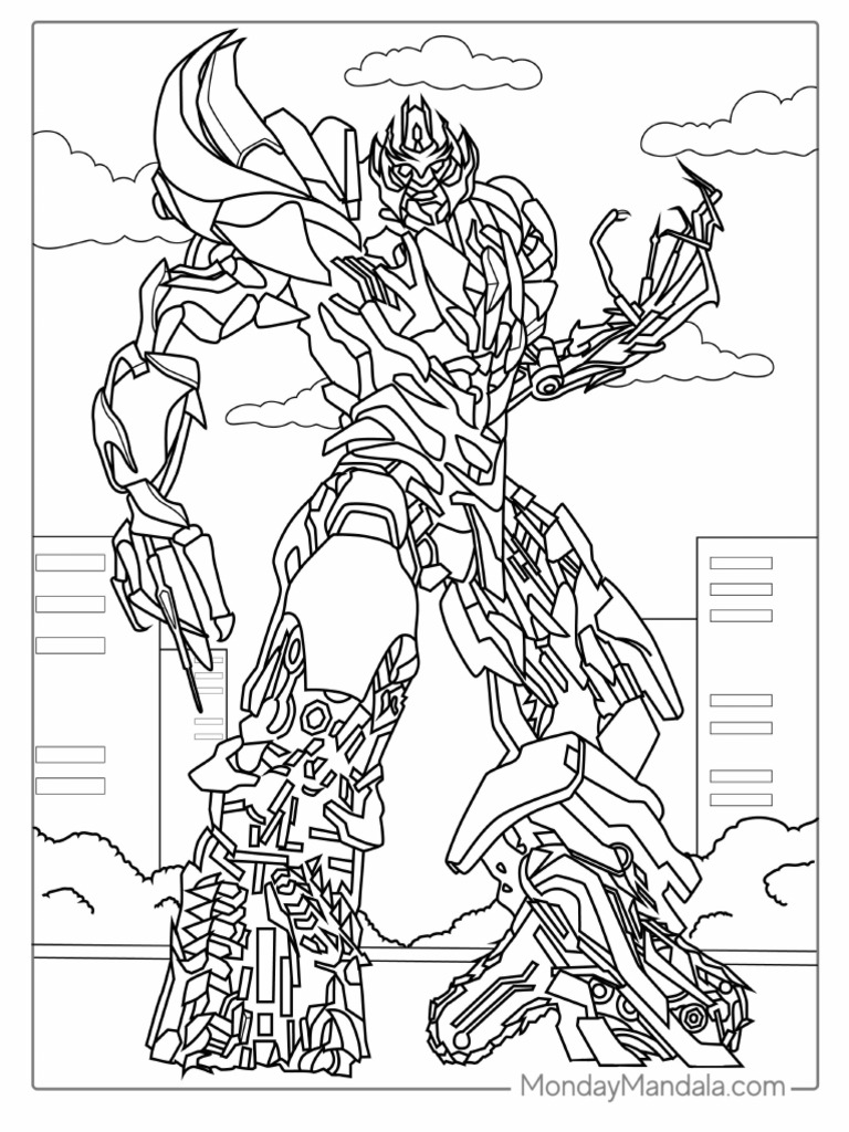 Megatron Coloring Sheet | PDF