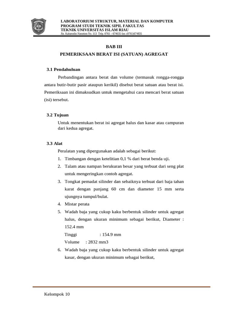 Petunjuk Laporan Bab Iii, V Dan Vi | PDF | Metode & Bahan Ajar